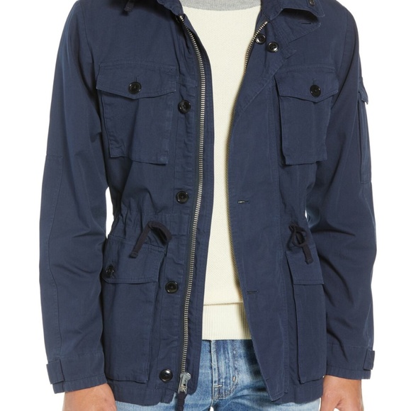 J. Crew | Jackets & Coats | J Crew Field Navy Military Mechanic Jacket ...